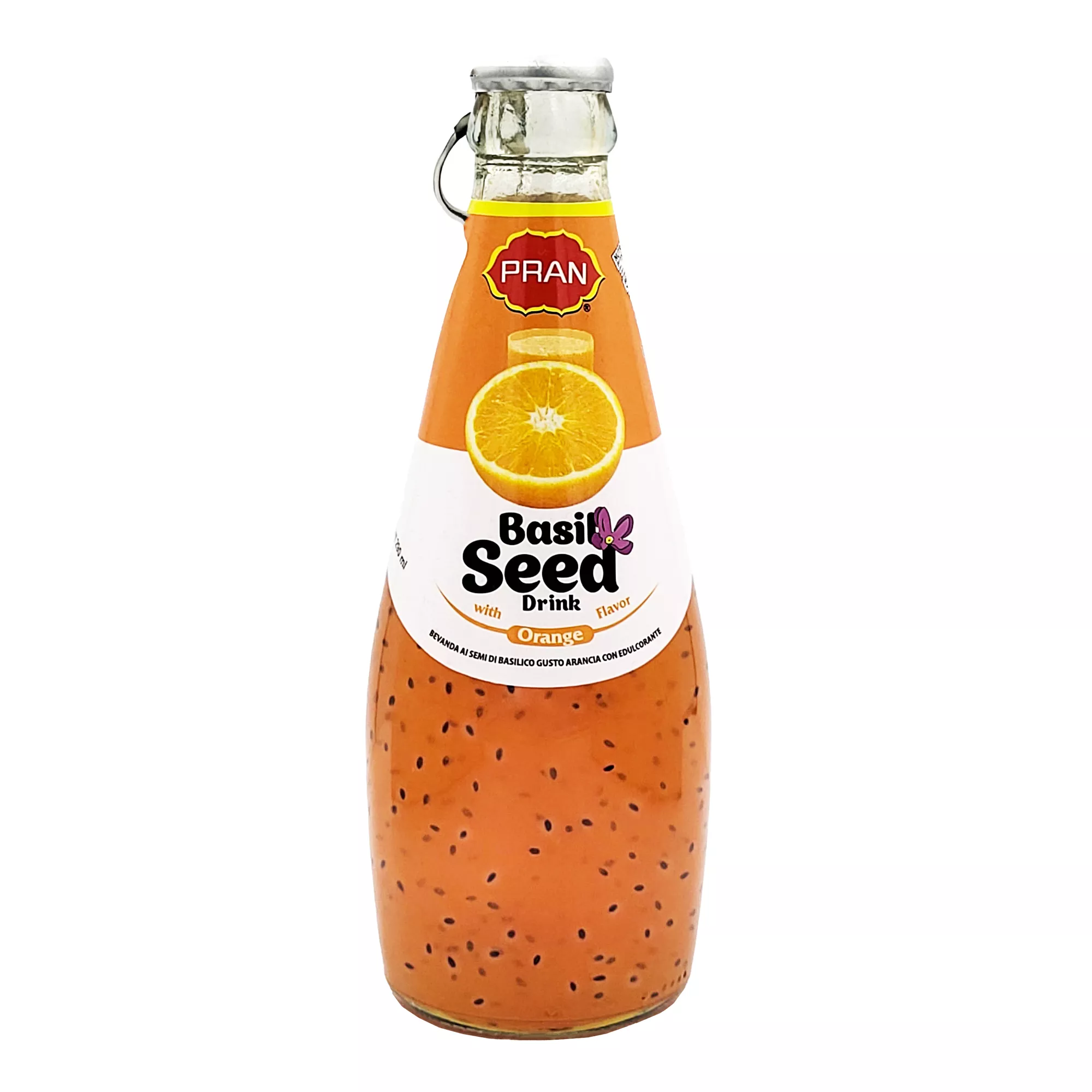 Orange Flavored Fruit Drink With Basil Seeds Pran 290ml