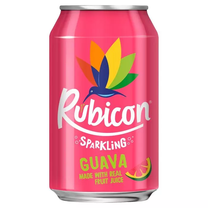 Guava-flavored sparkling drink Rubicon 330ml