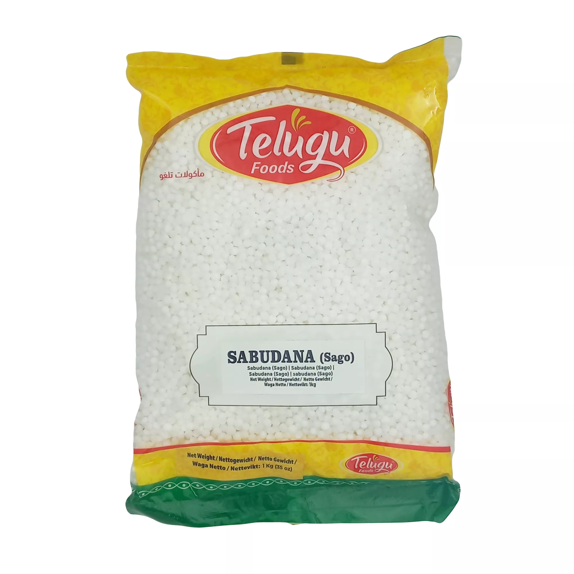 Tapioka granulki Sabudana Sago Telugu Foods 1kg