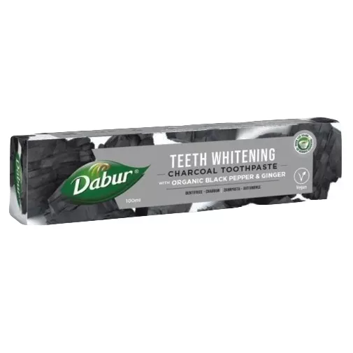 Teeth Whitening Charcoal Toothpaste with Organic Black Pepper & Ginger ...