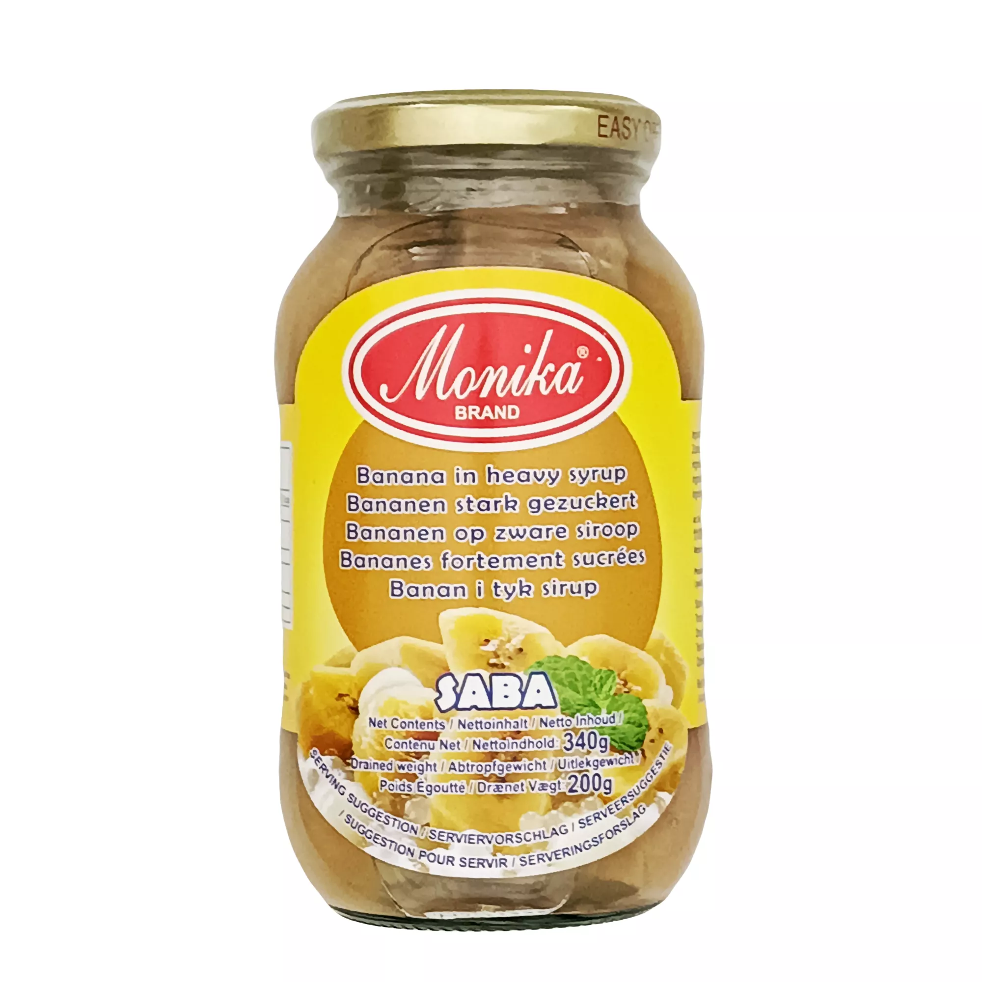 Saba Banana in Heavy Syrup Monika 340g
