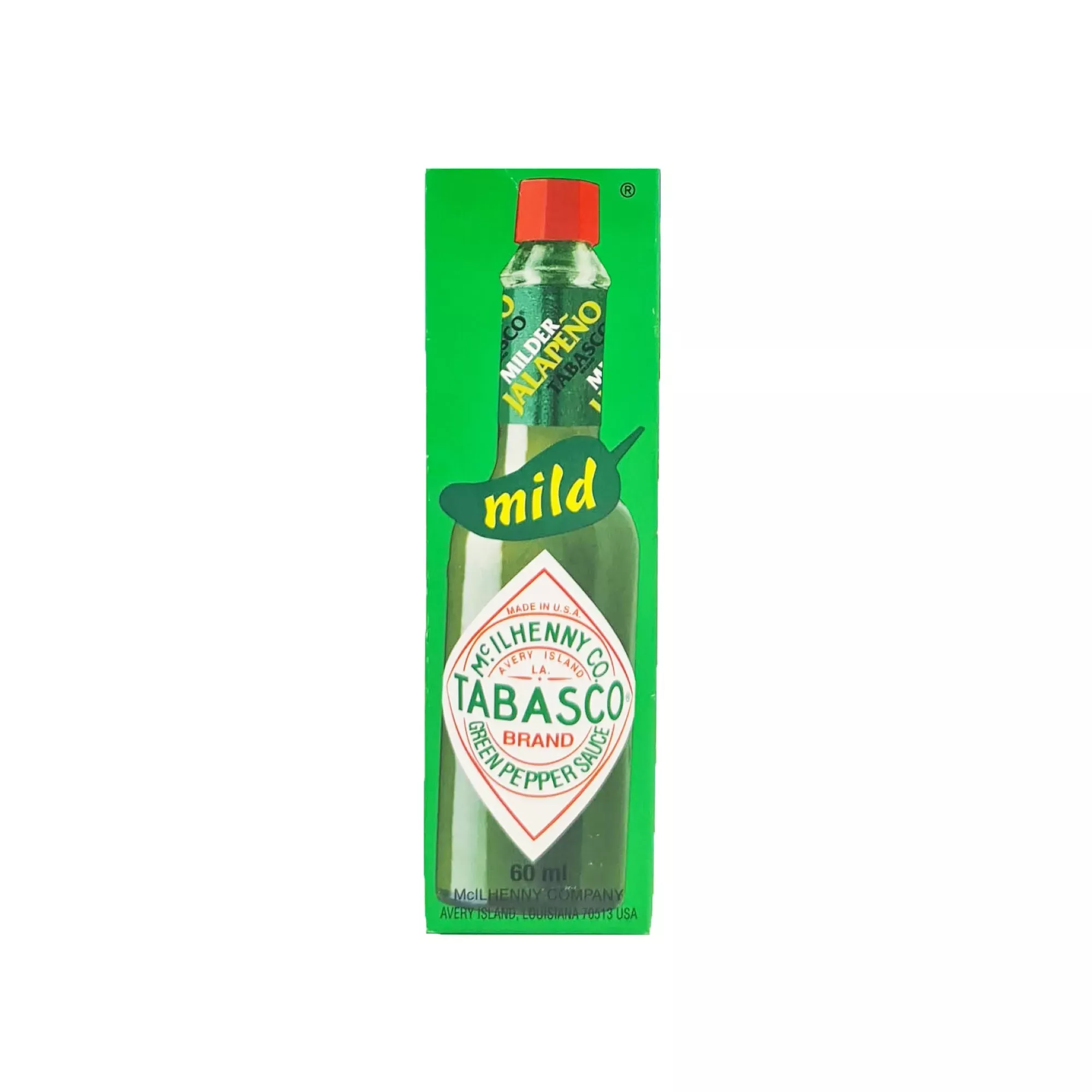 Green Pepper Sauce Mild Jalapeno Tabasco 60ml