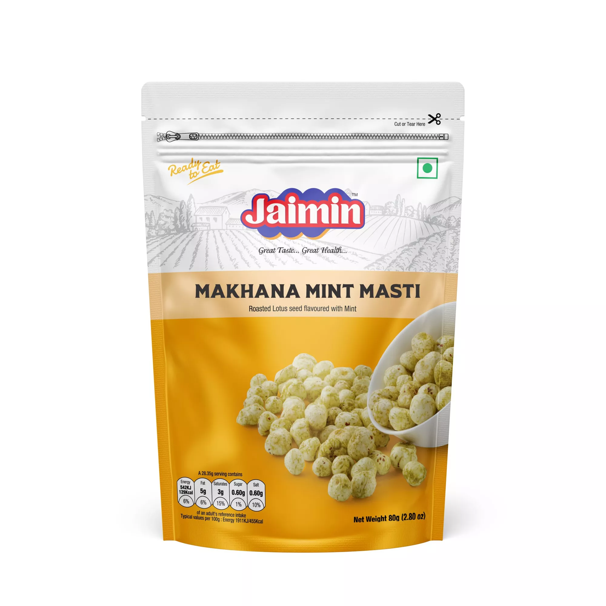 Makhana Mint Masti Snack Jaimin 80g