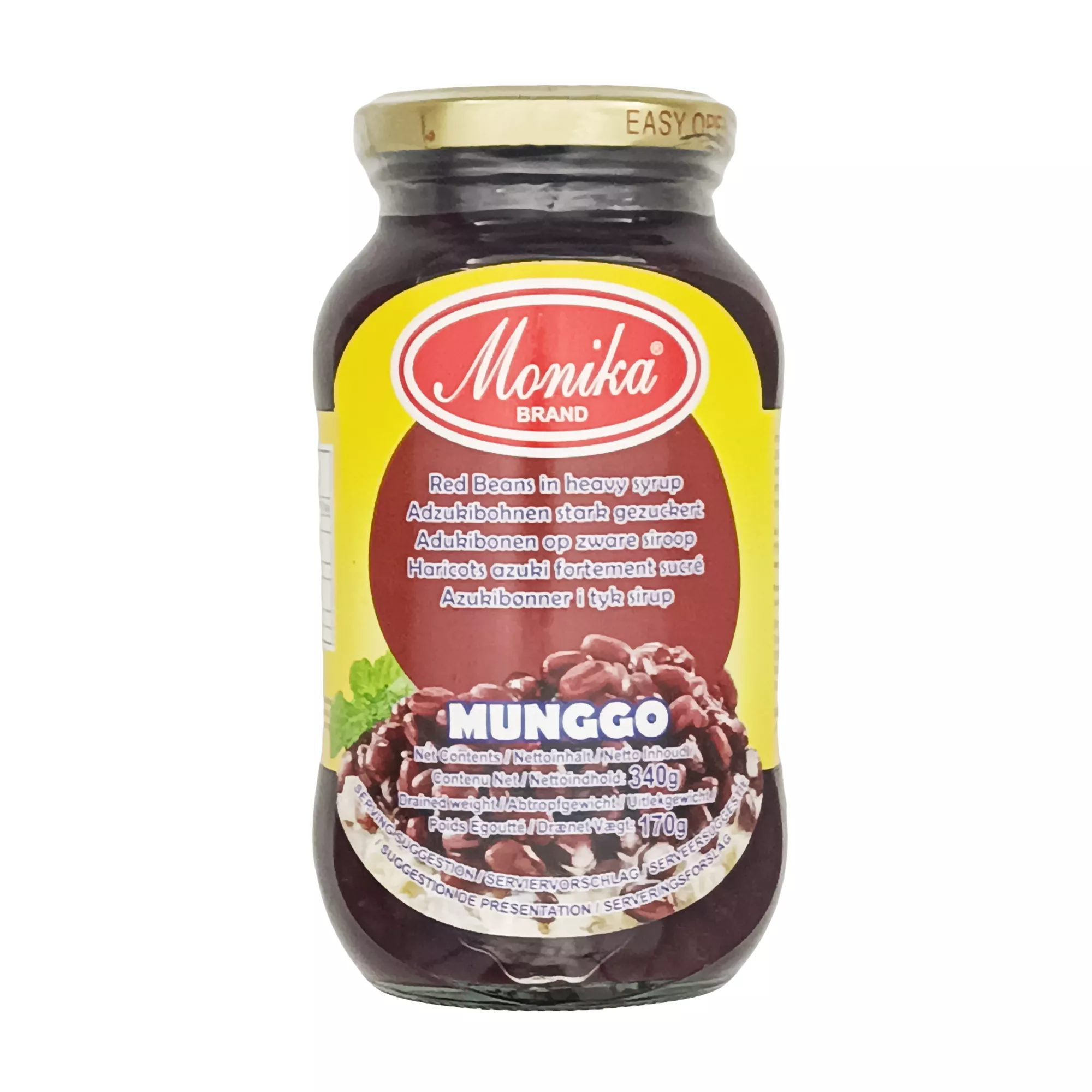 Munggo Red Bean in Heavy Syrup Monika 340g